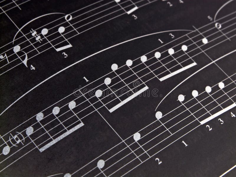 Inverted Notes stock photo. Image of score, notes, manuscript - 54802