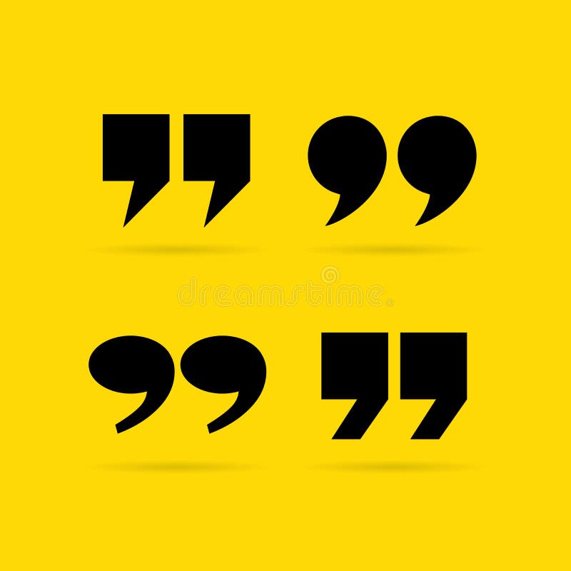 Inverted commas stock vector. Illustration of comment - 58987033