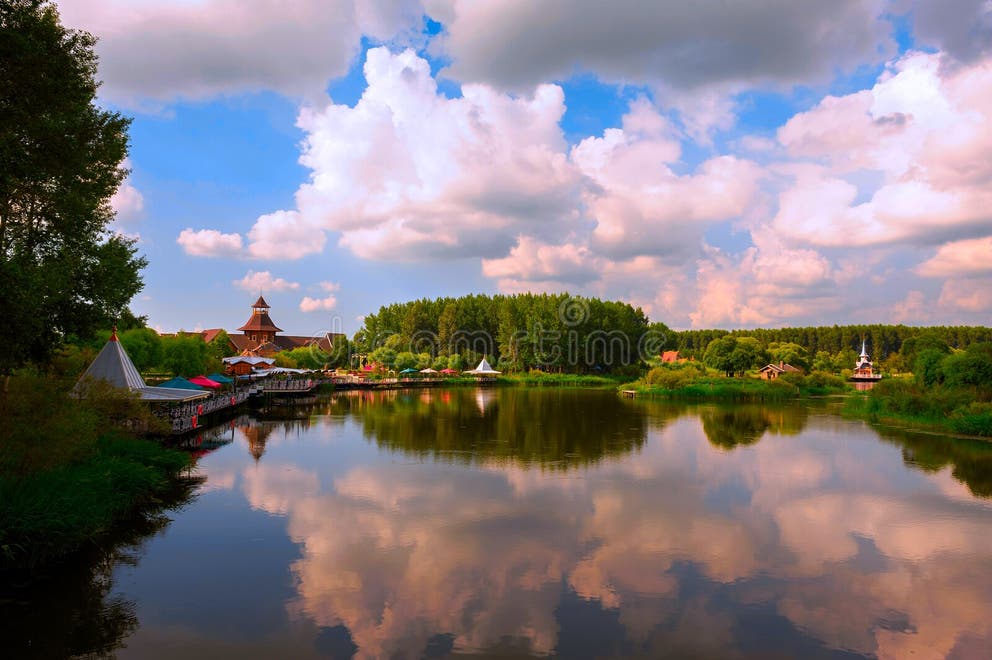 Inverted Reflection in Water Stock Photo - Image of field, asia: 29588700