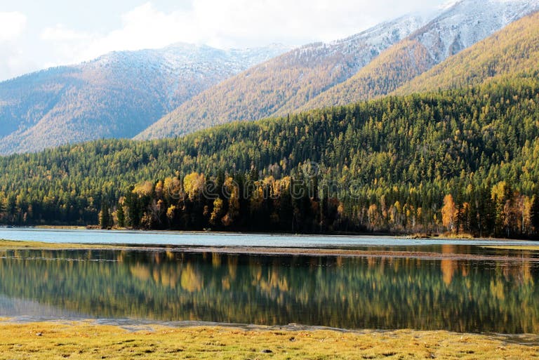 Inverted Reflection in Water Stock Photo - Image of fall, autumn: 6944246