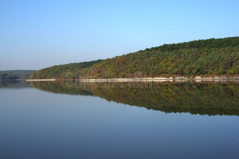 Inverted Reflection in Water Stock Image - Image of fresh, lake: 74722665