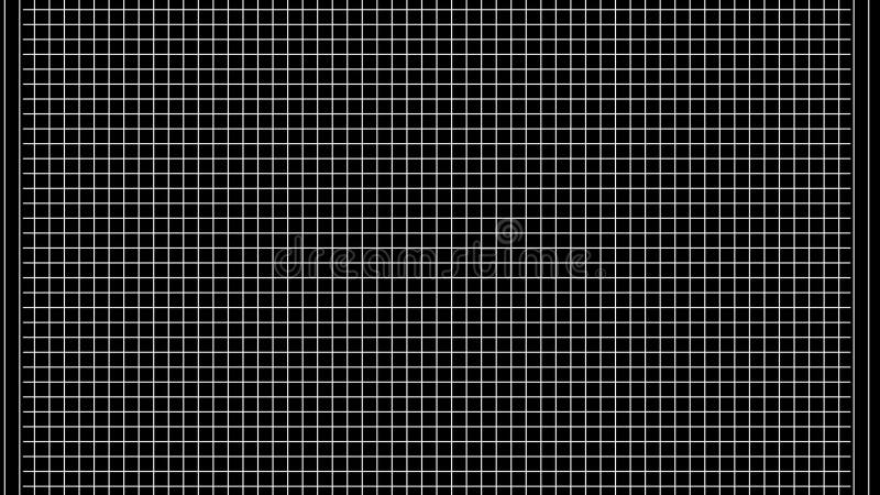 Inverted Squared Paper with White Line Animations on Black Background ...