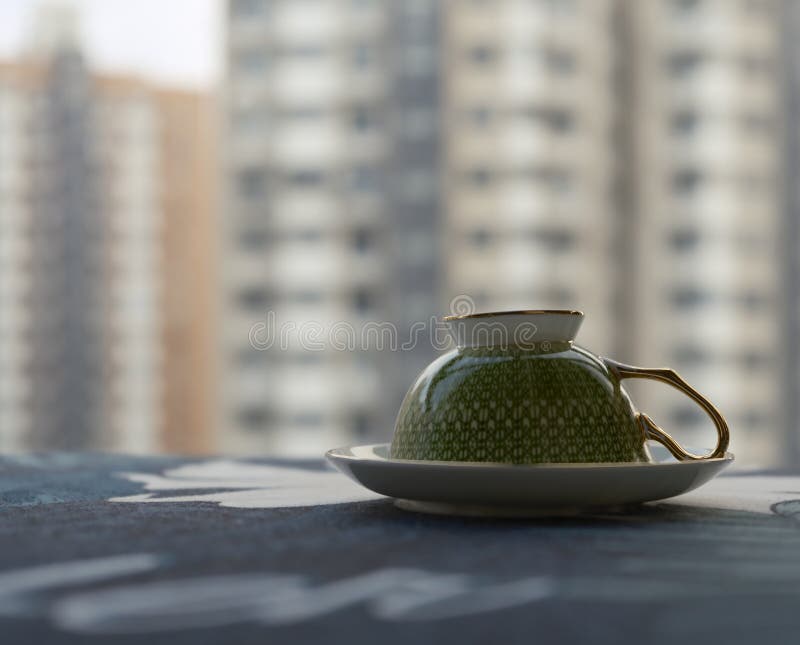 Inverted Teacup Placed on a Teacup Holder Stock Image - Image of ...