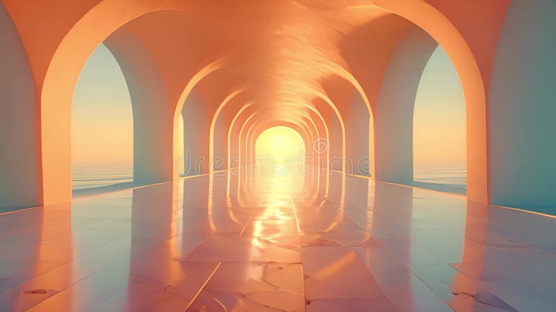 Inverted Tunnel Loop: High-resolution Motion. Stock Video - Video of ...