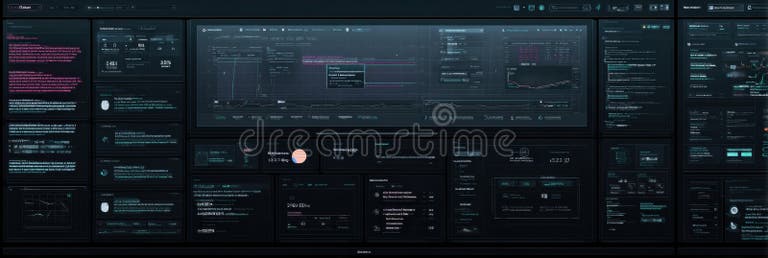 Inverted User Interface Display Showing Multiple Cascading Alerts in a ...