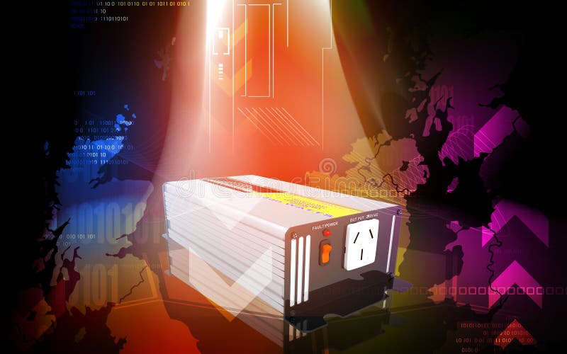 Inverter stock illustration. Illustration of bank, electricity - 21312892