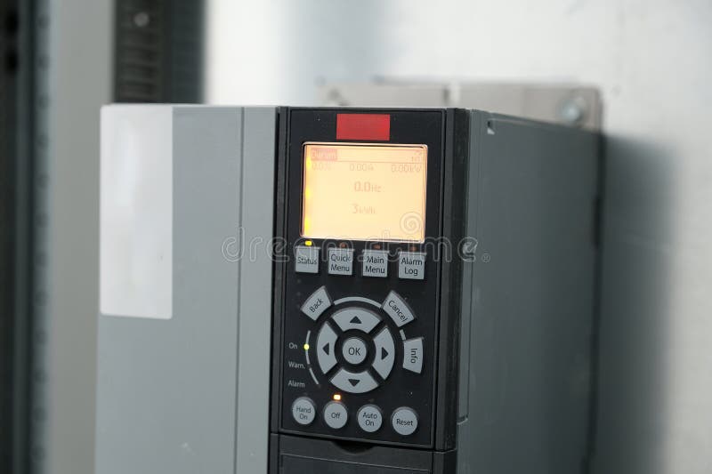 Inverter control panel LCD stock image. Image of iron - 334609959
