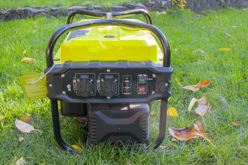 Inverter Generator Control Panel: Ready To Operate Stock Image - Image ...