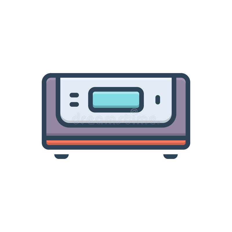 Color Illustration Icon for Inverter, Electric and Battery Stock ...