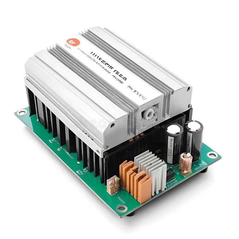 Inverter Module Isolated on a White Background Stock Image - Image of ...