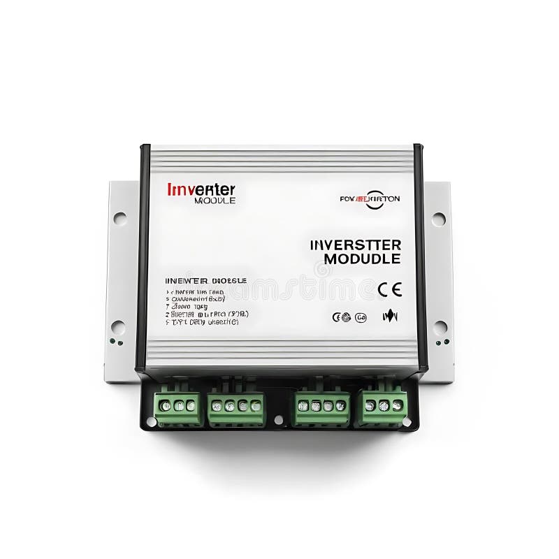 Inverter Module Isolated on a White Background Stock Photo - Image of ...
