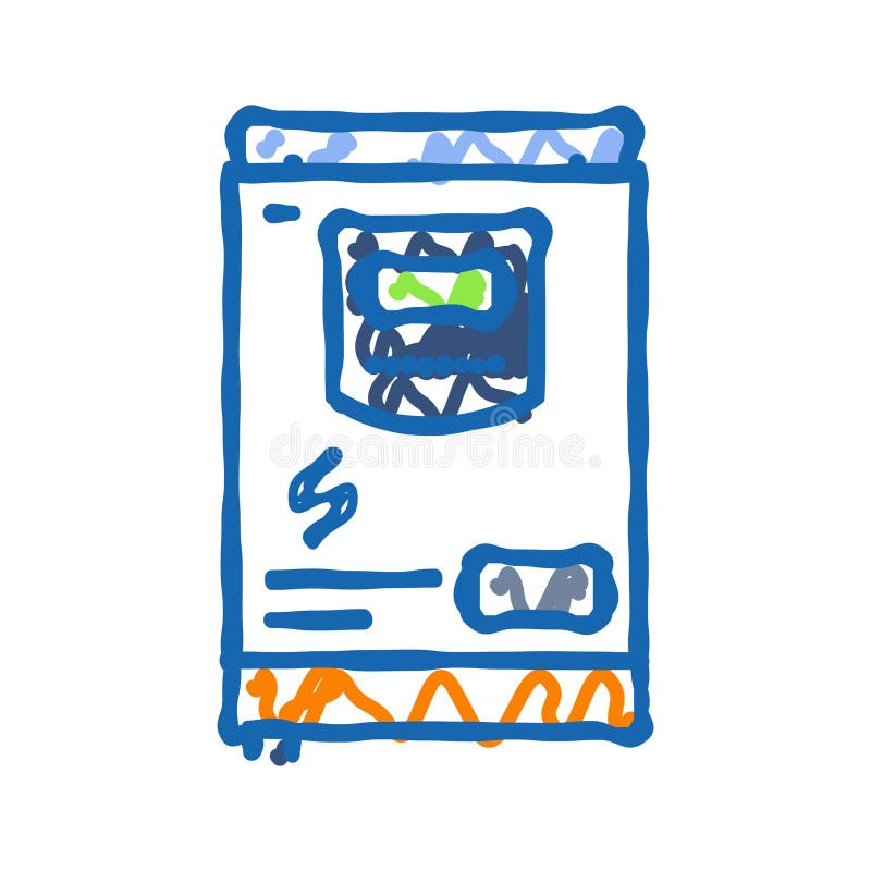Inverter Solar Panel Icon Doodle Illustration Stock Illustration ...