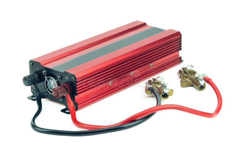 Inverter, Voltage Converter Isolated on White Background Stock Photo ...
