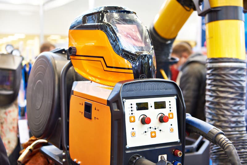 Device for Welding and Protective Mask Stock Photo - Image of object ...