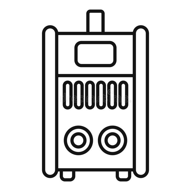 Inverter Welding Machine with Digital Control Panel Icon Outline Stock ...