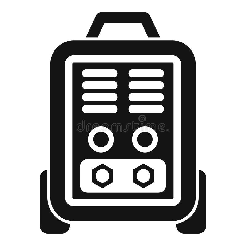 Inverter Welding Machine with Handle Icon Glyph Vector Stock ...