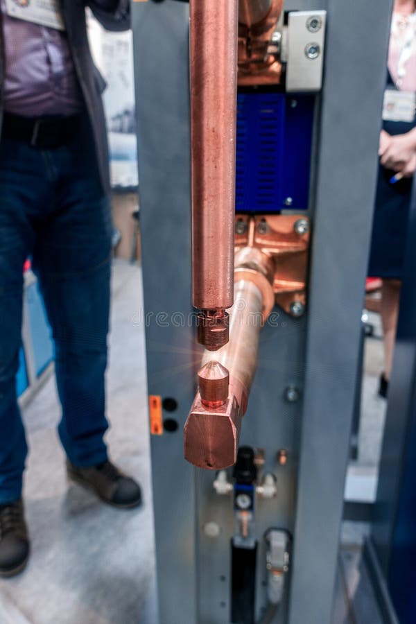 Invertor Resistance Welding Machine with Radial Electrodes Stock Image ...