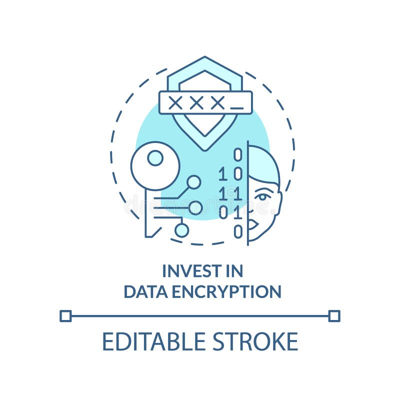 Data Encryption Data Safety Method Concept Icon Stock Vector ...