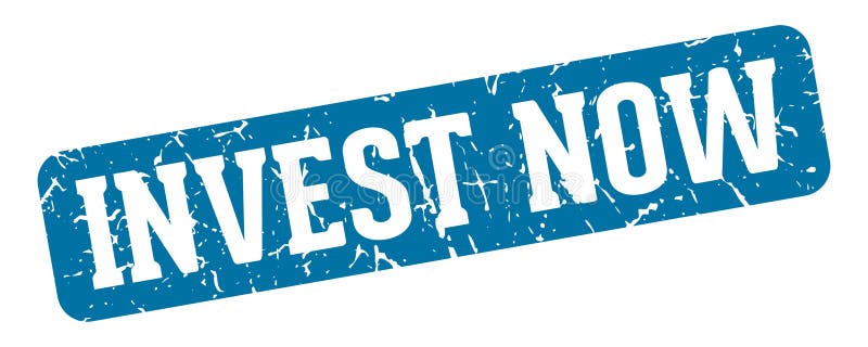Invest Now Rectangular Sign. Invest Now Stamp Stock Vector ...