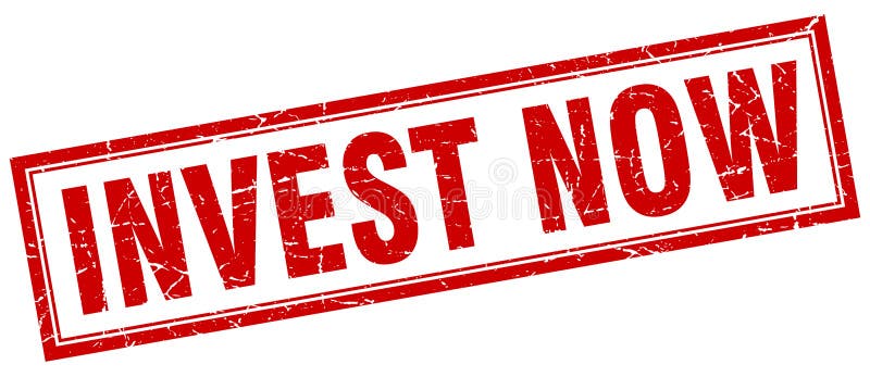 Invest now stamp stock vector. Illustration of vector - 125007666