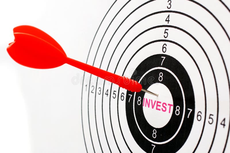 Invest target stock image. Image of economy, debt, marketing - 174357915