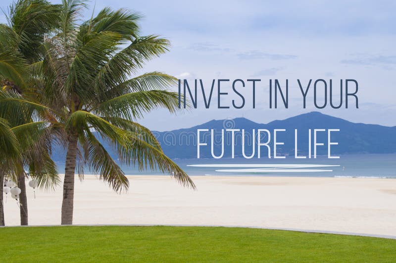 Invest in your future life stock photo. Image of living - 218026428