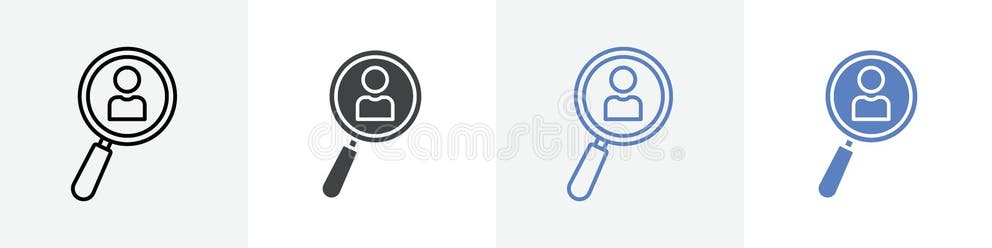 Investigate Icon Vector Set Use for Web Ui or App Stock Vector ...