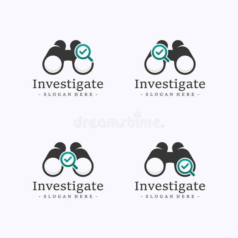 Investigate Logo Design Vector Stock Vector - Illustration of icon ...
