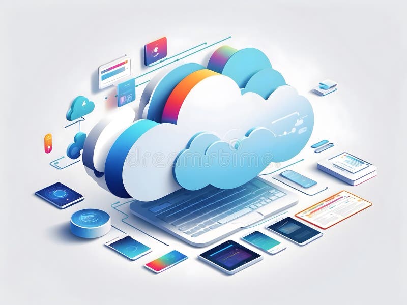 Navigating the Future Data Storage Landscape Stock Illustration ...