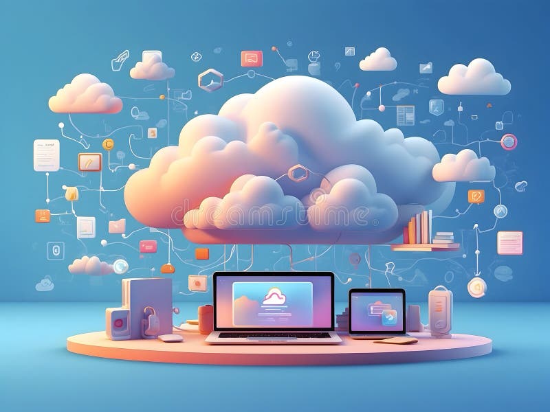 Navigating the Future Data Storage Landscape Stock Illustration ...