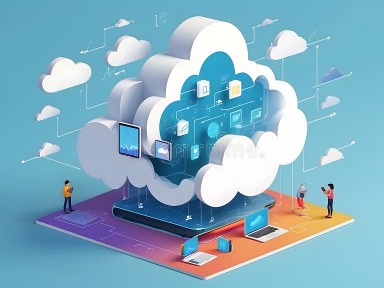 Navigating the Future Data Storage Landscape Stock Illustration ...