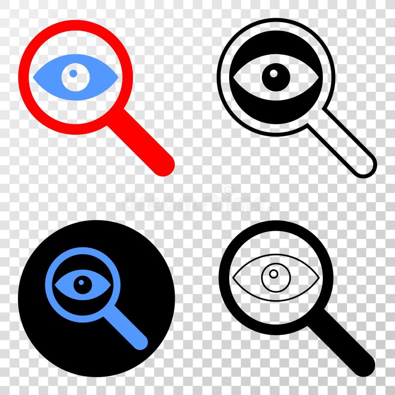 Investigate Vector EPS Icon with Contour Version Stock Vector ...