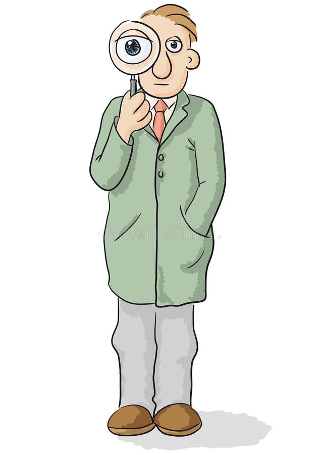 Investigateur illustration de vecteur. Illustration du contrôle - 44273573