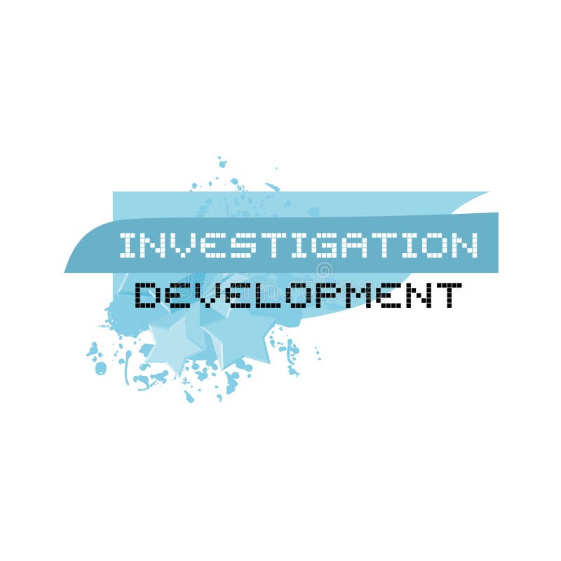 Investigation and Development Symbol Stock Vector - Illustration of ...