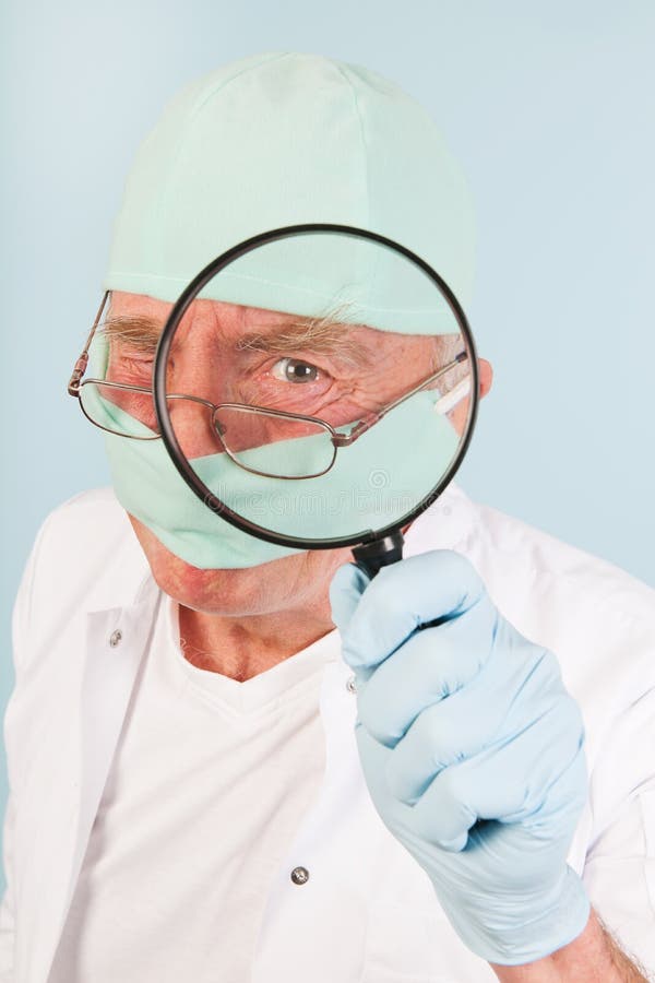Investigation by doctor stock photo. Image of glasses - 35998812