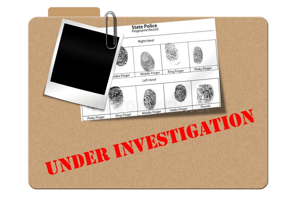 Investigation folder stock illustration. Illustration of police - 4175187