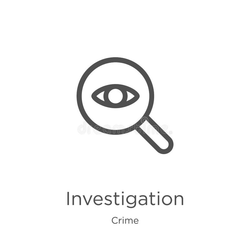 Investigation Icon Vector from Detective Collection. Thin Line ...