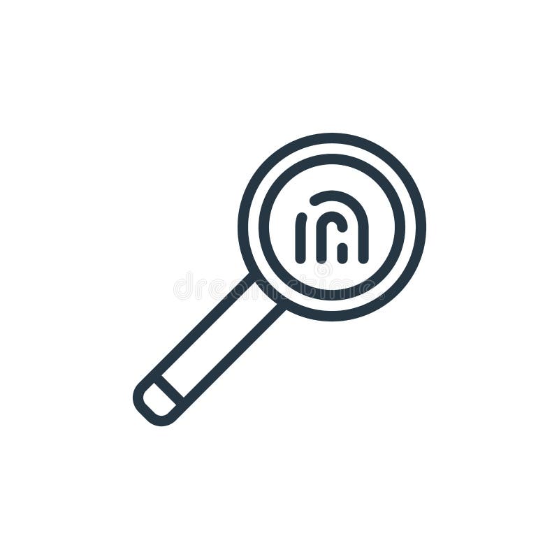 Investigation Icon Vector from Crime Concept. Thin Line Illustration of ...
