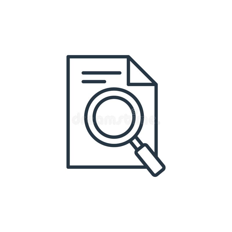 Investigation Icon Vector Sign And Symbol Isolated On White Background ...