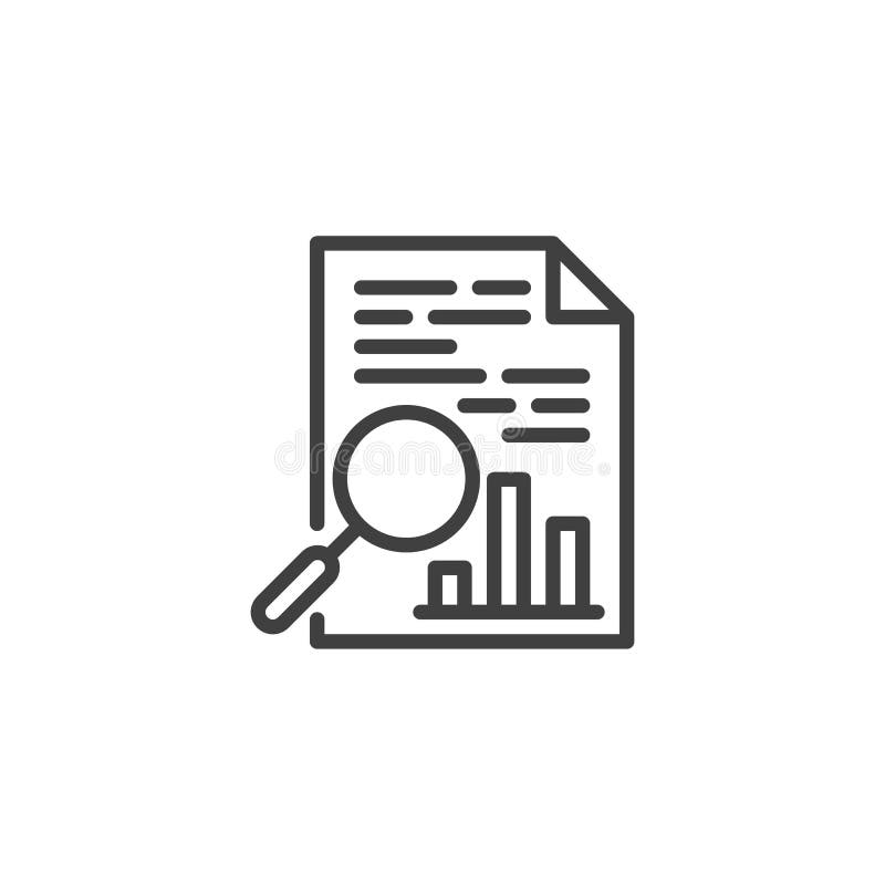 Investigation, Research Line Icon Stock Vector - Illustration of ...