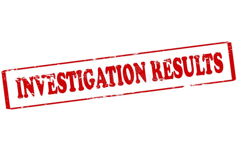 Investigation Results Yellow Envelope Research Findings Report Stock ...