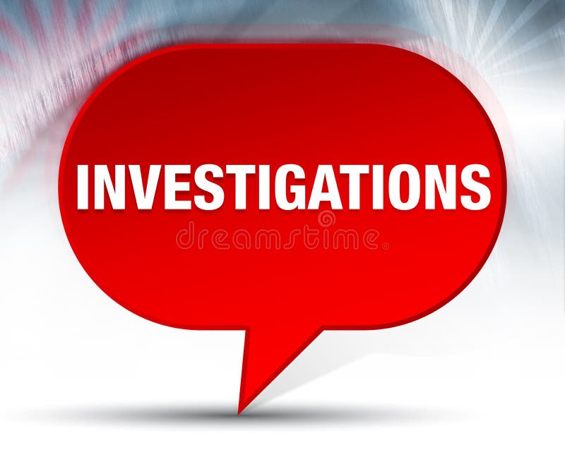 Investigations Red Bubble Background Stock Illustration - Illustration ...
