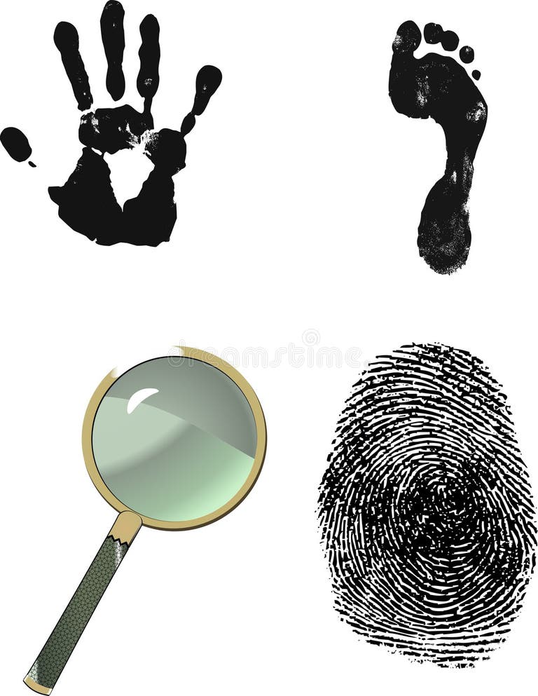Finger Print Crime Scene Stock Illustrations – 380 Finger Print Crime ...
