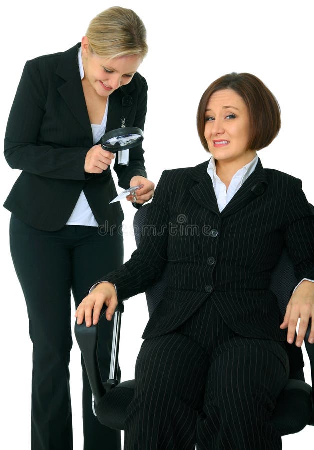 Investigator Doing Background Check Stock Image - Image of loupe, crime ...