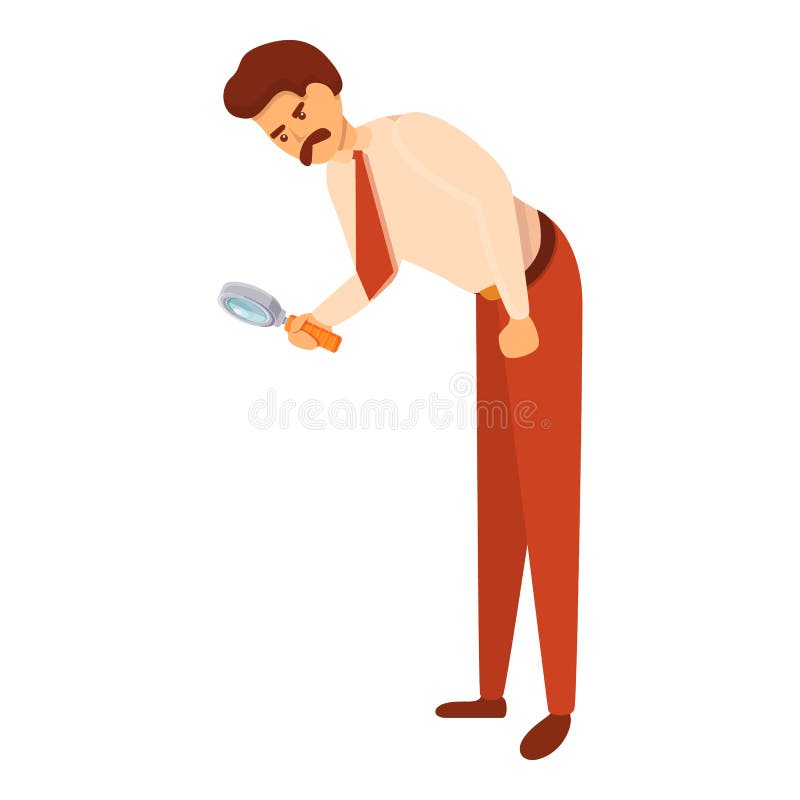 Investigator Magnifier Icon, Outline Style Stock Vector - Illustration ... Investigator Magnifier Icon, Outline Style Stock Vector - Illustration ...