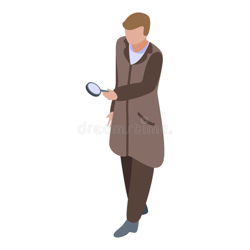 Investigator Magnifier Icon, Outline Style Stock Vector - Illustration ... Investigator Magnifier Icon, Outline Style Stock Vector - Illustration ...