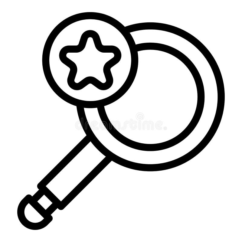 Investigator Magnifier Icon, Outline Style Stock Vector - Illustration ... Investigator Magnifier Icon, Outline Style Stock Vector - Illustration ...