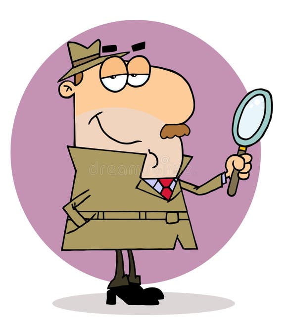 Investigator man stock vector. Illustration of investigating - 16160811