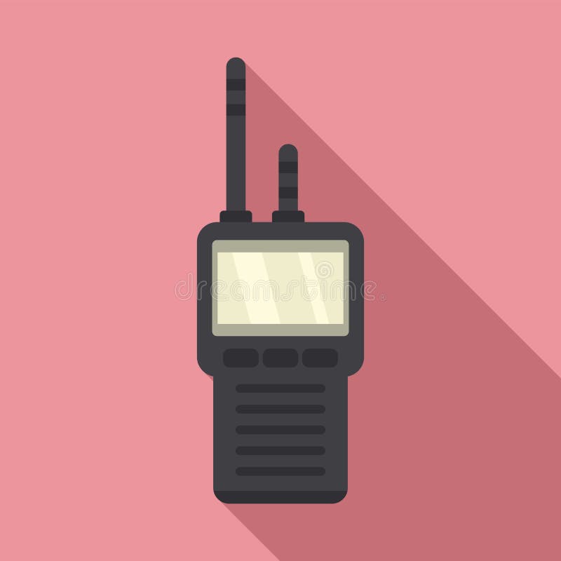 Investigator Walkie Talkie Icon, Flat Style Stock Vector - Illustration ... Investigator Walkie Talkie Icon, Flat Style Stock Vector - Illustration ...