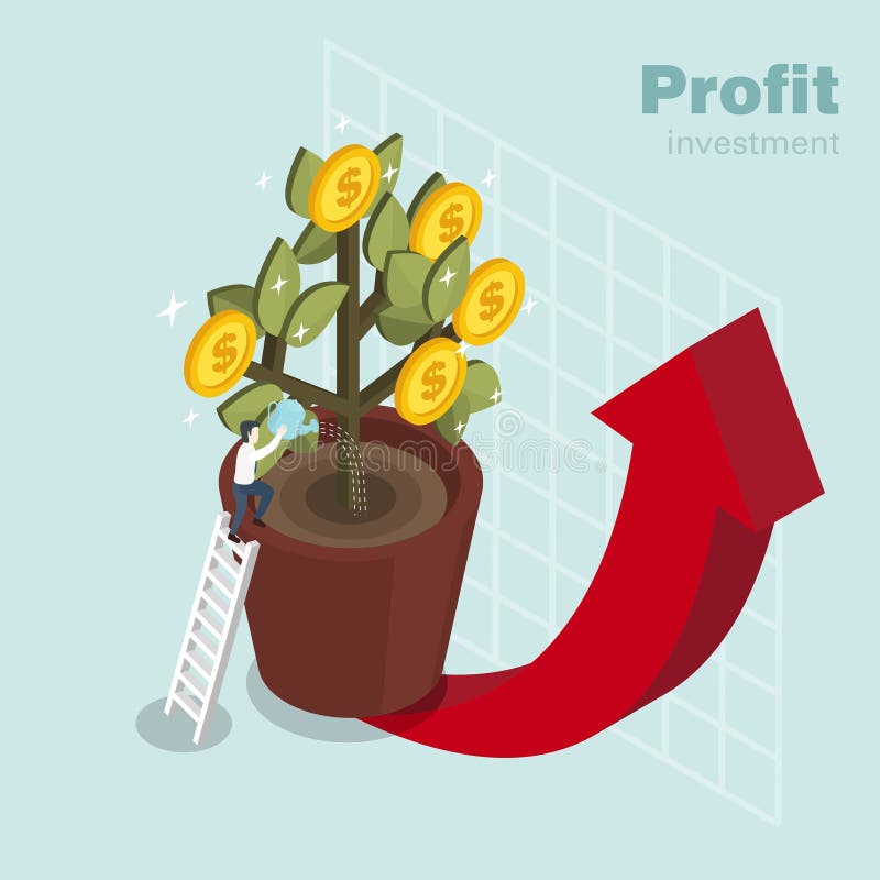 Concetto Di Crescita Di Investimento Illustrazione Vettoriale ...